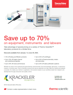 Thermo - Save up to 70% on Equipment, Instruments & Labware | Krackeler ...